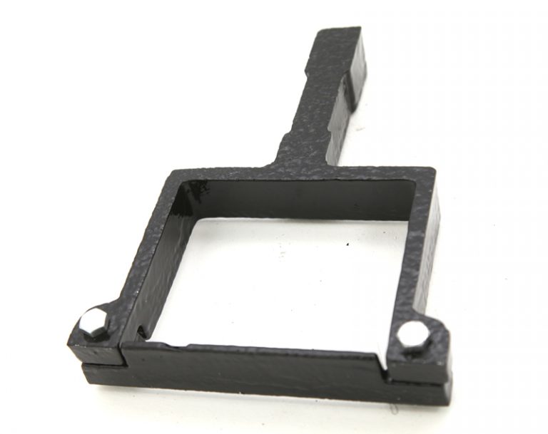 Cast iron rectangular pipe holderbat build in - cast iron pipe bracket