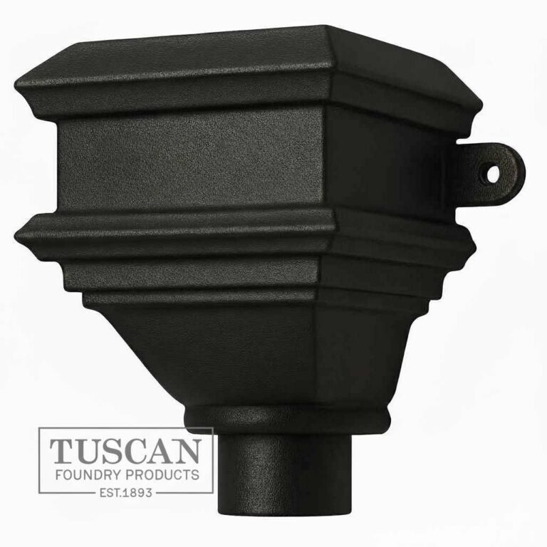 Cast iron hopper heads - cast iron rainwater heads - ornamental heads