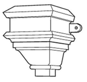 Cast iron hopper heads - cast iron rainwater heads - ornamental heads
